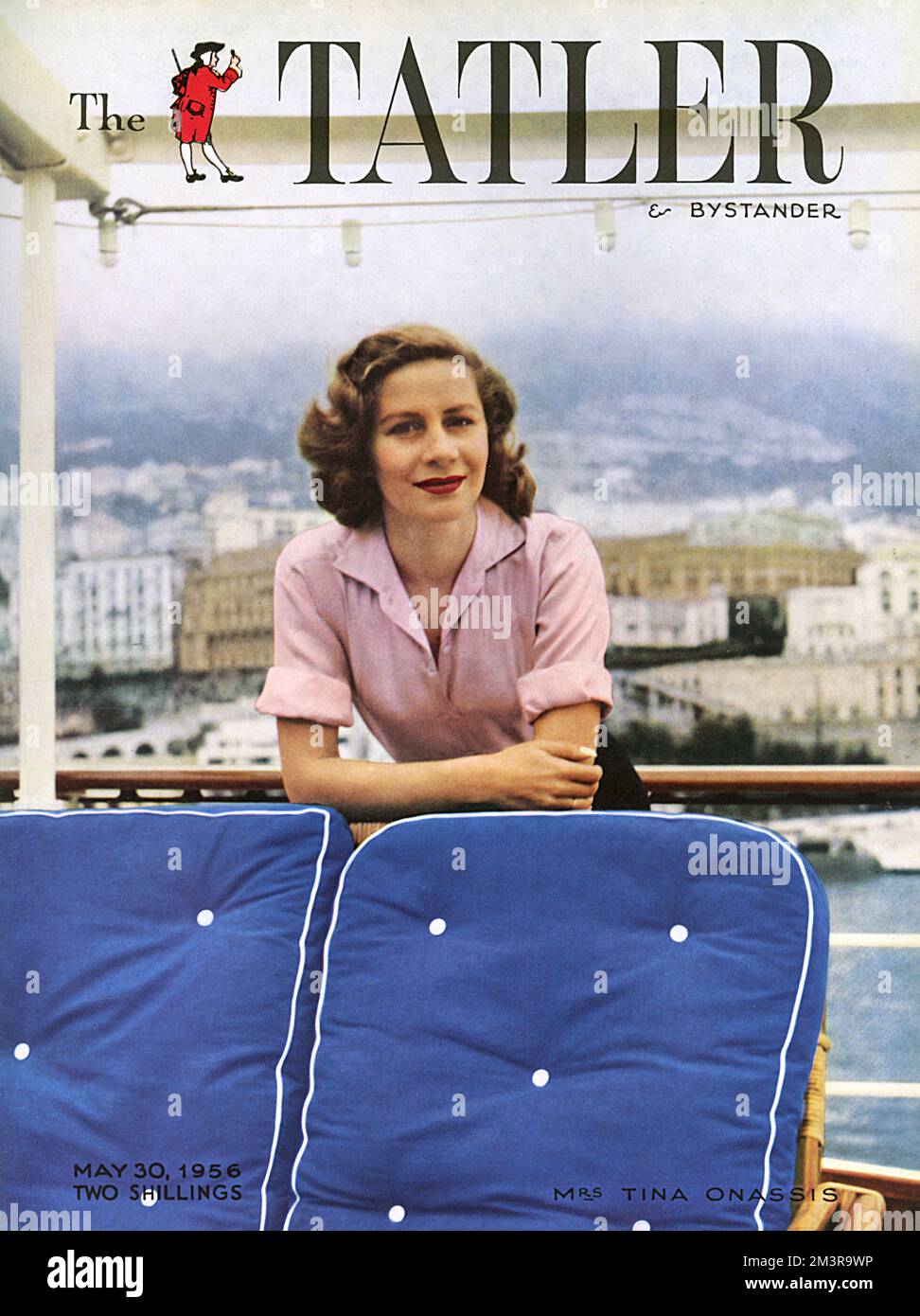 Titelseite des Tatlers mit Athina Mary Livanos Onassis Spencer-Churchill Niarchos (19. März 1929 ...