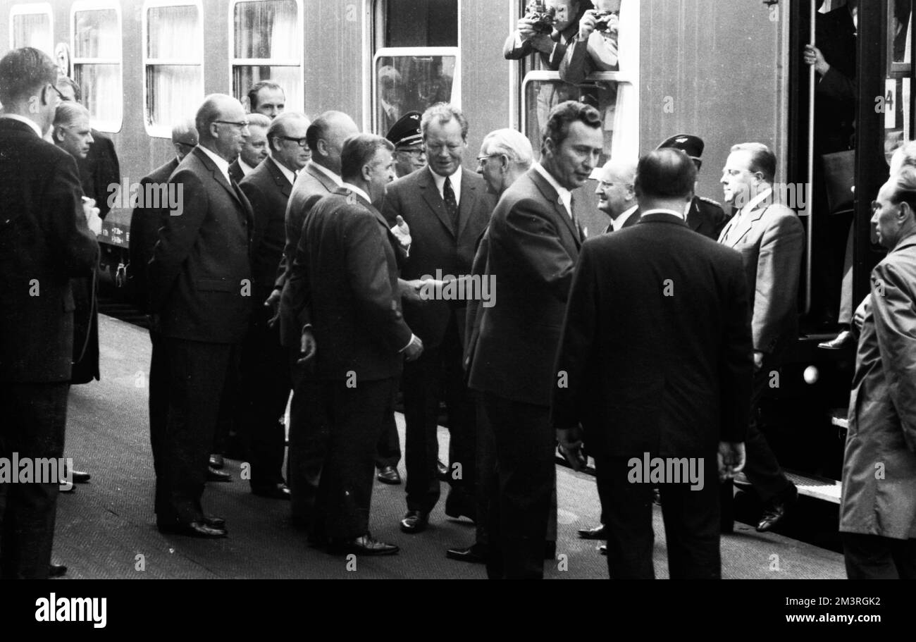 Das 2.. Treffen von Bundeskanzler Willy Brandt mit dem DDR-Abgeordneten ... Das 2.. Treffen von Bundeskanzler Willy Brandt mit dem DDR-Abgeordneten ...
