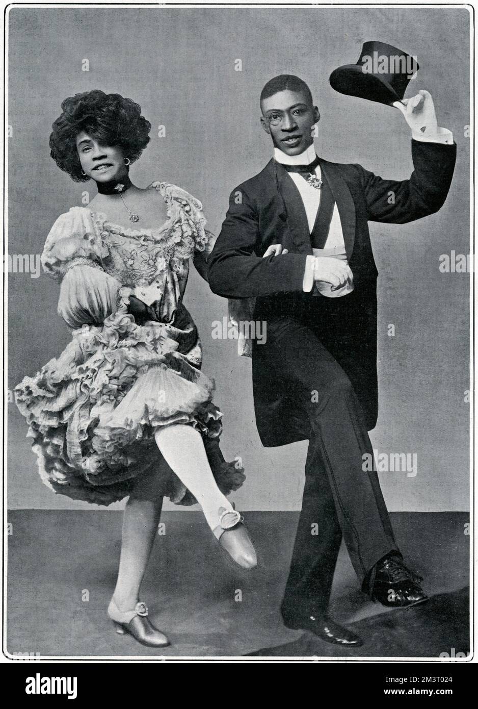 Miss Ada Overton Walker und Mr. George Walker, die 1903 im Shaftesbury ...
