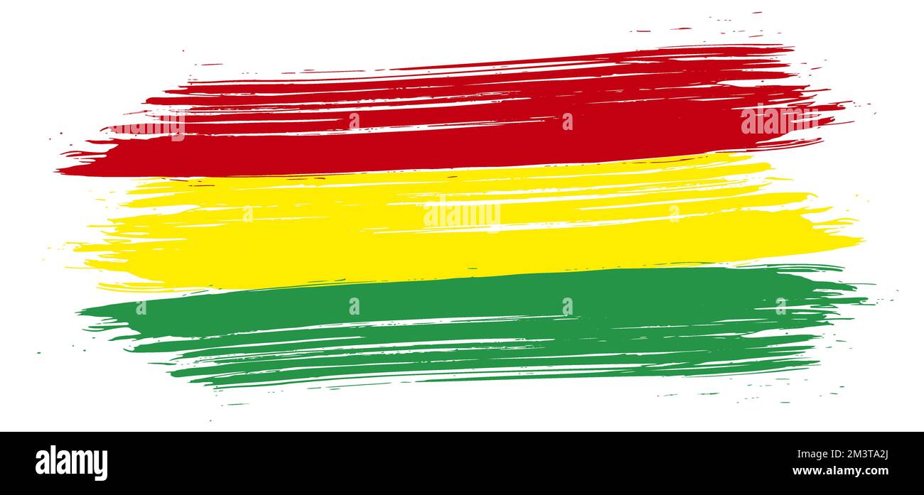 Rote, gelbe, grüne Flagge. Slogan alaaf, Niederländisch und deutsche ...