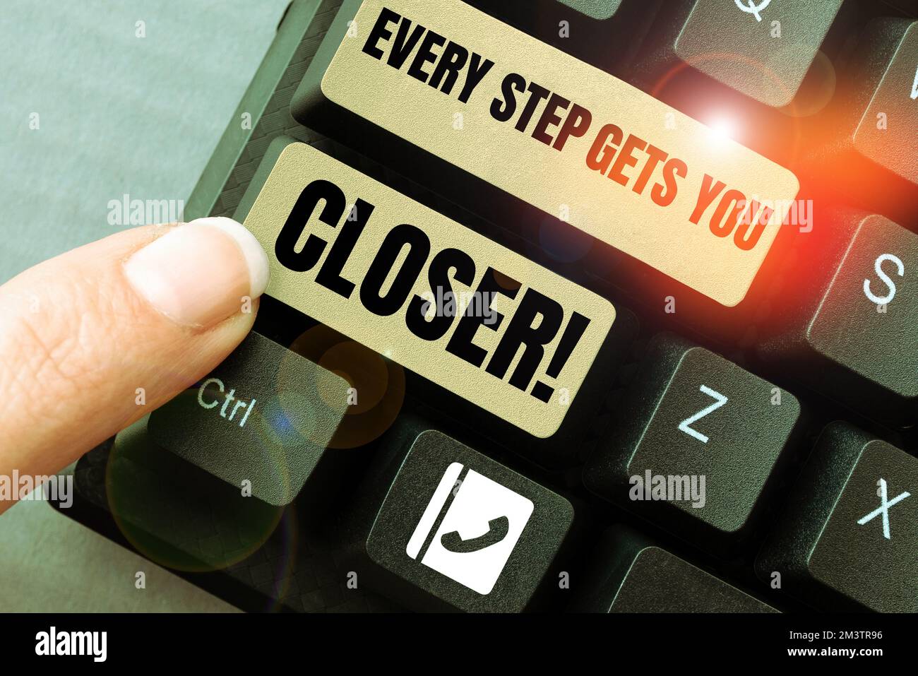 Mit dem Handschriftverfahren „jeder Schritt bringt Sie näher heran ...