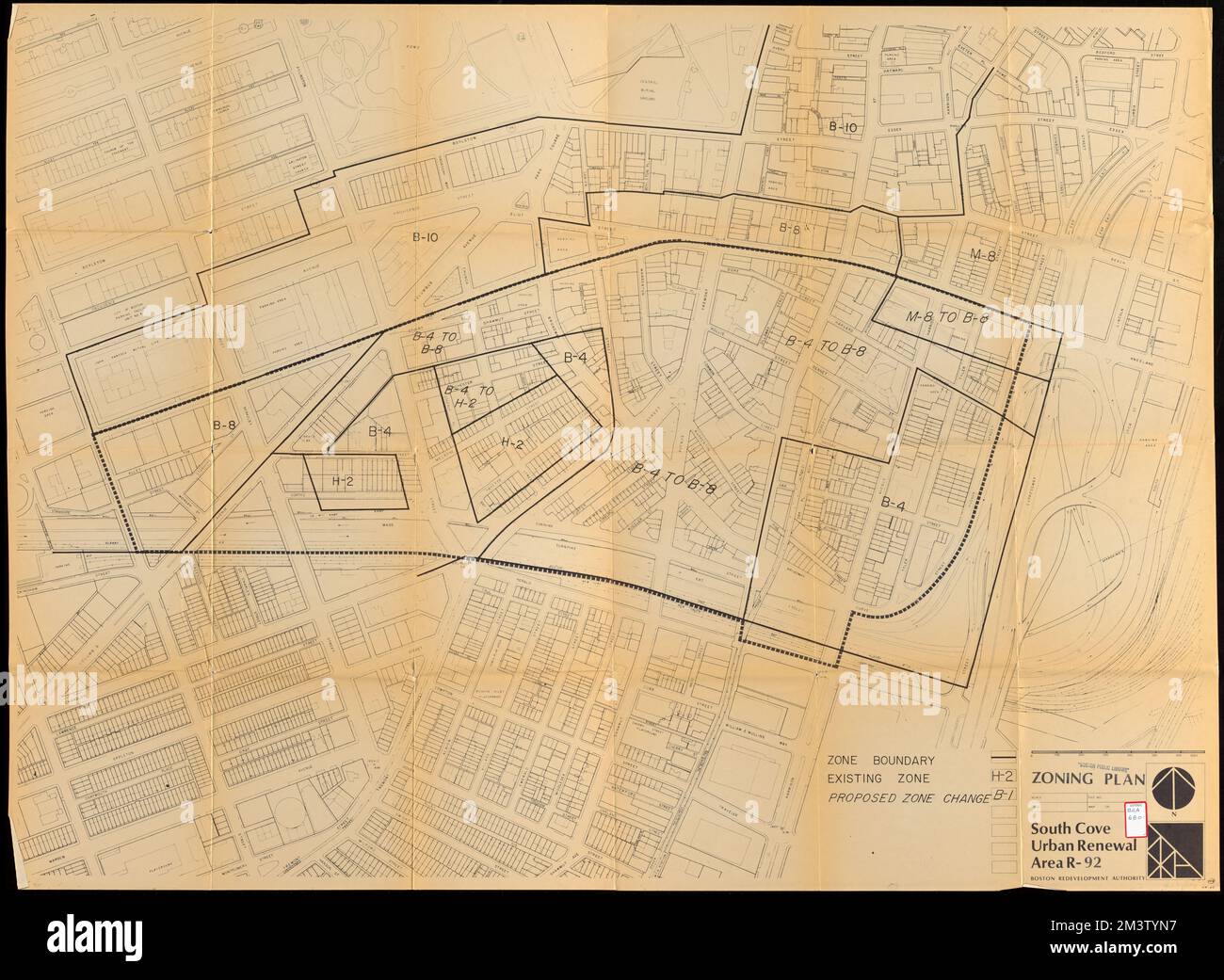 South Cove Stadterneuerungsgebiet R-92 : Flächennutzungsplan , Bay Village Boston, Mass., Karten ...