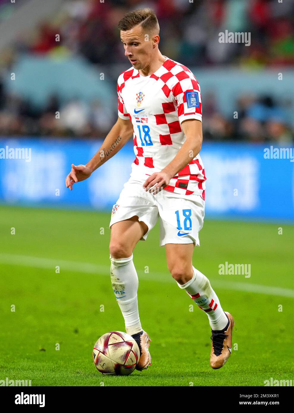 Kroatiens Mislav Orsic während der FIFA-Weltmeisterschaft auf dem ...