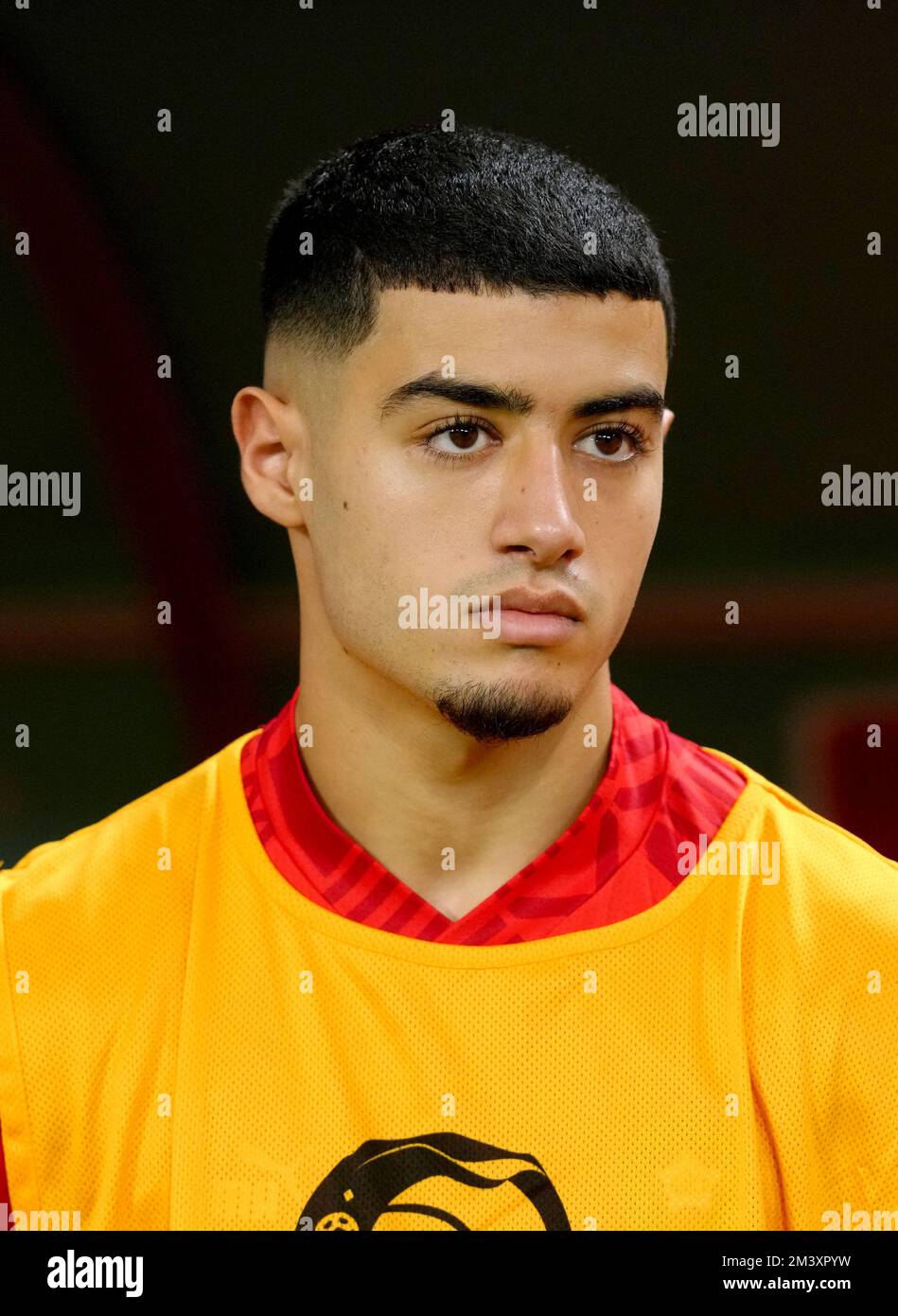 Marokkos Anass Zaroury vor dem dritten Spiel der FIFA-Weltmeisterschaft ...