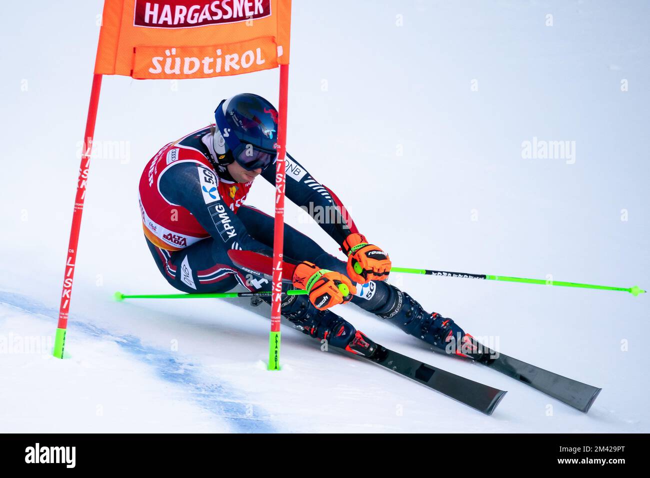 Alta Badia, Italien, 18. Dezember 2022. KRISTOFFERSEN Henrik (NOR) nimmt an der Audi FIS Alpine ...