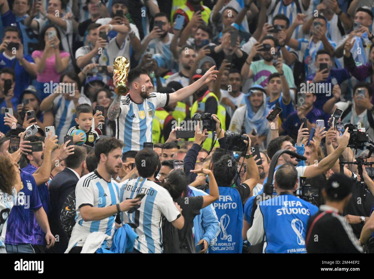 Argentinien gegen Frankreich, FIFA-Weltmeisterschaft 2022, Finale ...