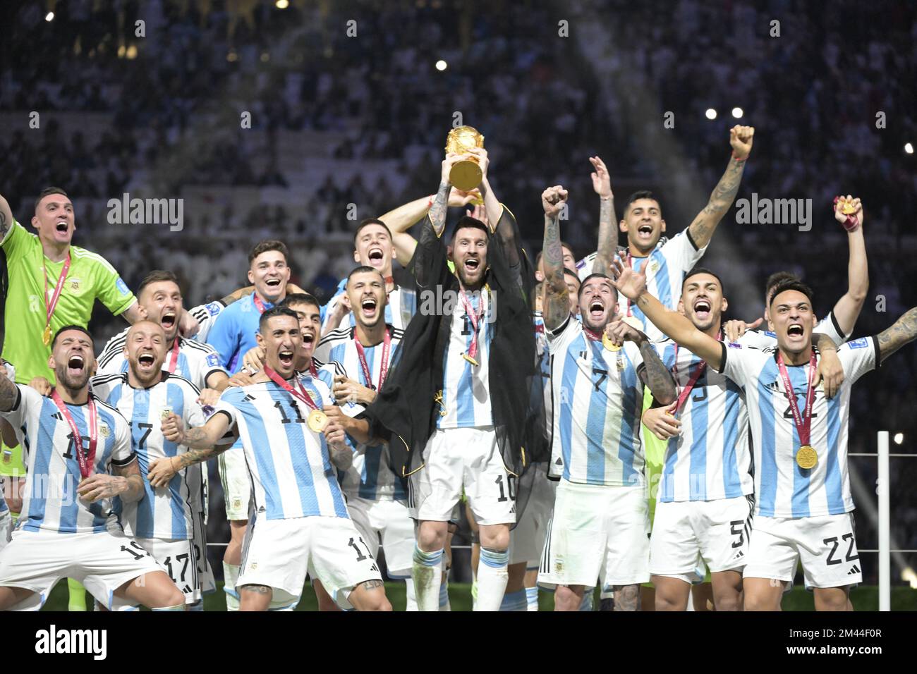 Argentinien gegen Frankreich, FIFA-Weltmeisterschaft 2022, Finale ...