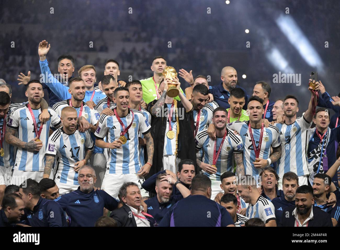 Argentinien gegen Frankreich, FIFA-Weltmeisterschaft 2022, Finale ...