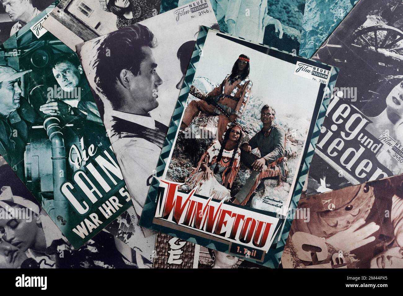 Karl May Film Winnetou 1. Part, Schauspieler Pierre Brice, Lex Barker ...