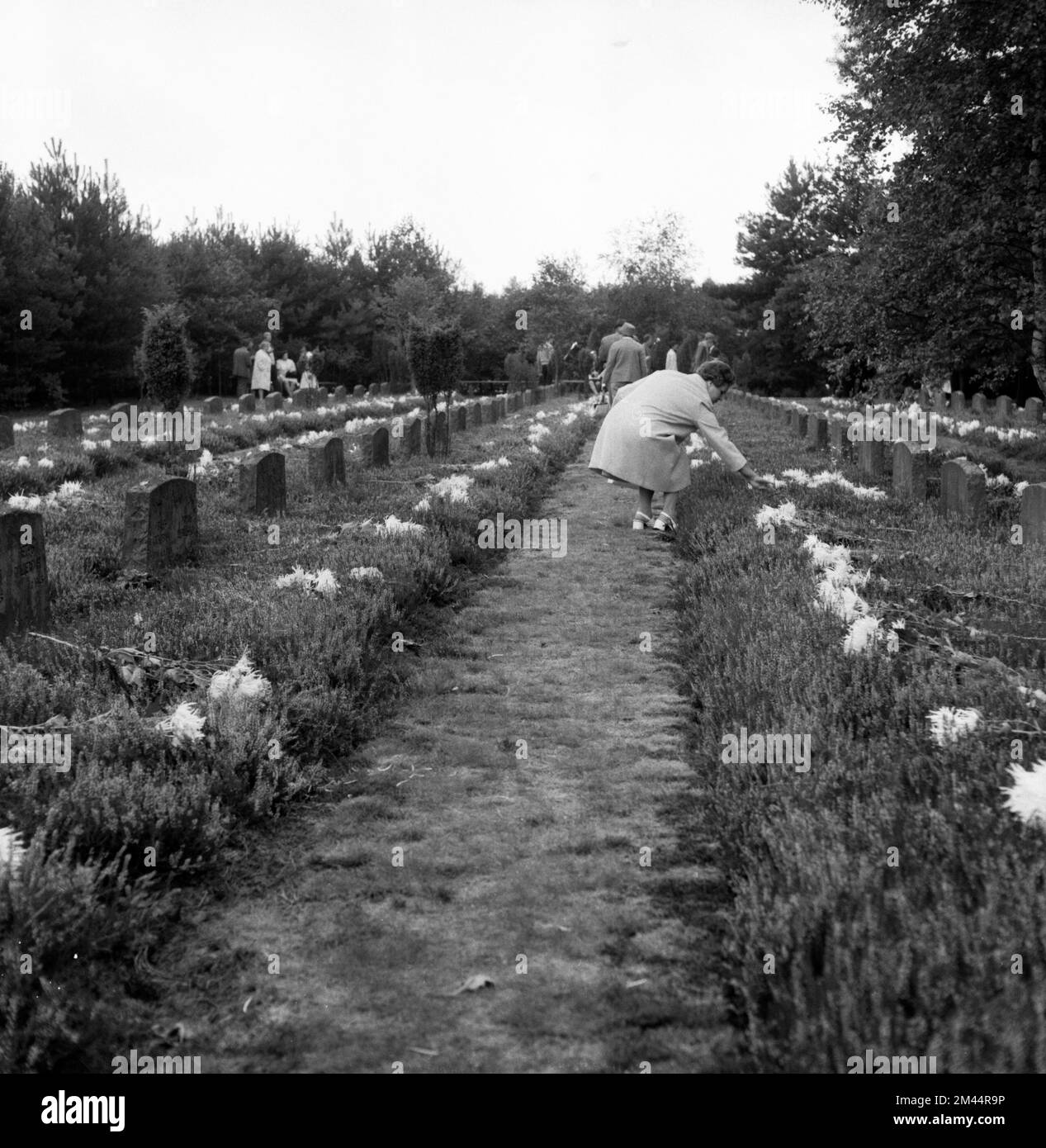 Die traditionelle Hommage an die toten Russen, Soldaten und Opfer der Nazi-Diktatur, mit dem ...