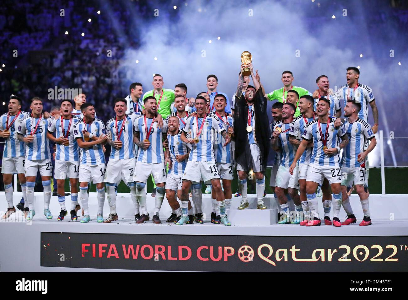 Die argentinische mannschaft feiert ihren sieg im finale -Fotos und ...