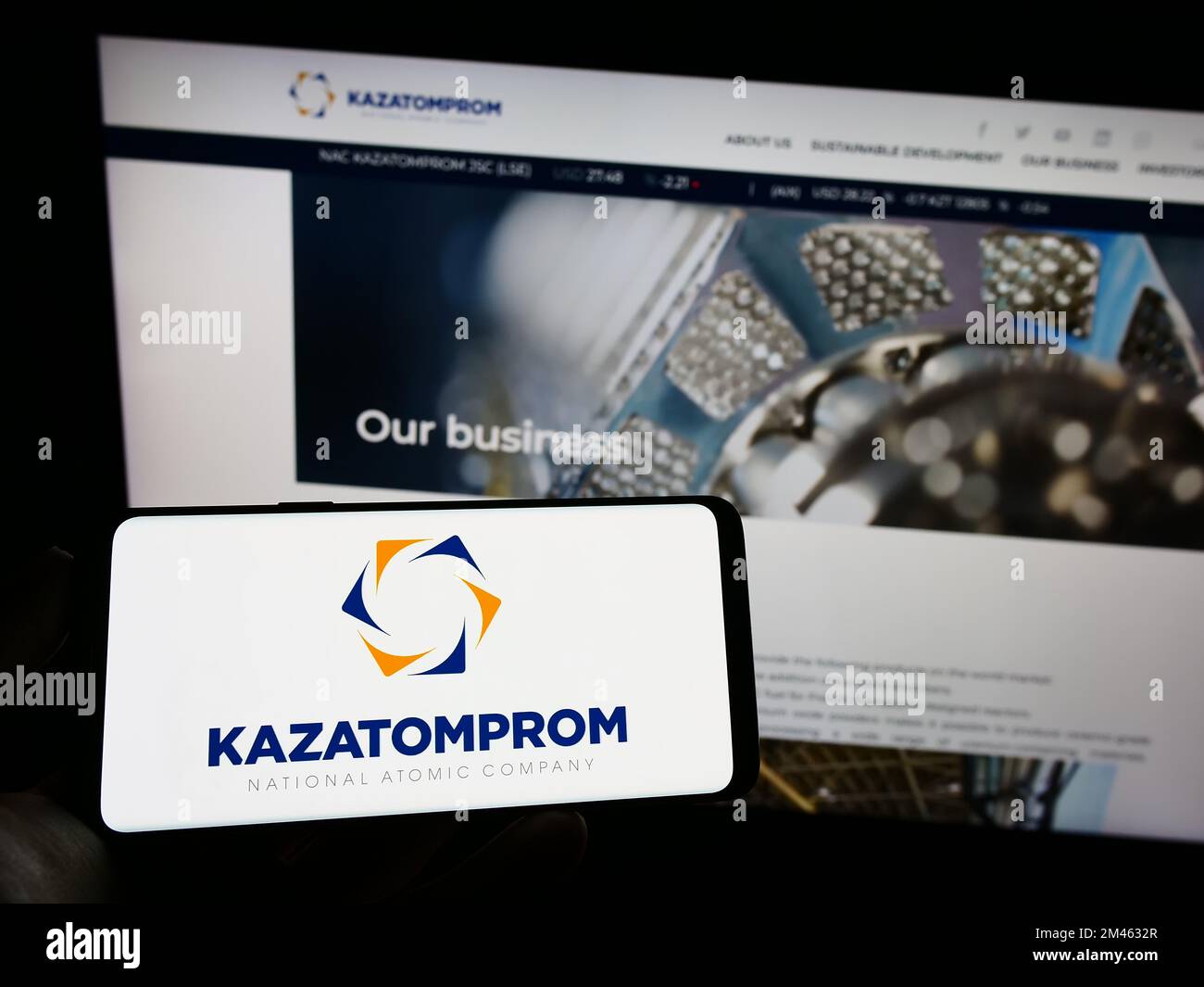 Kazatomprom logo -Fotos und -Bildmaterial in hoher Auflösung – Alamy