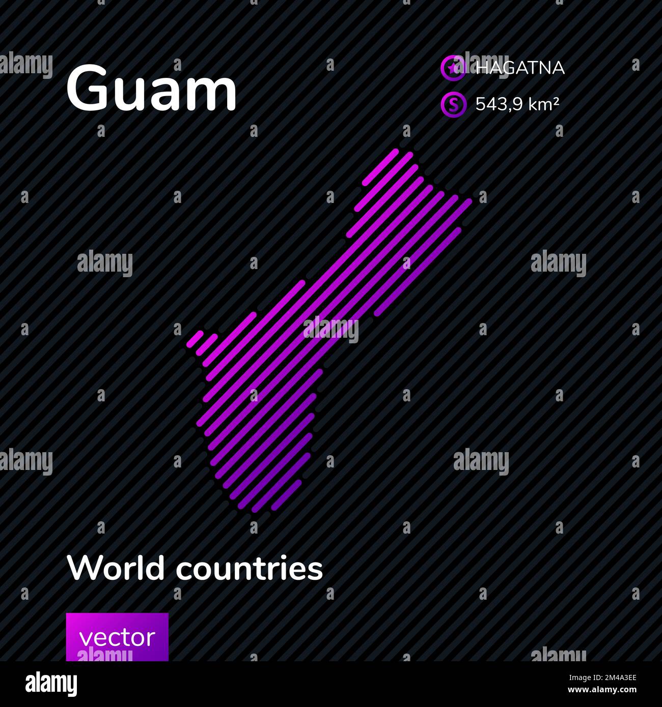 Guam map Stock-Vektorgrafiken kaufen - Alamy