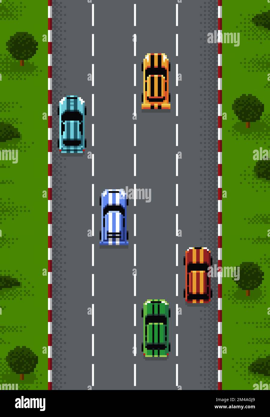 Asphaltstrecke mit gras Stock-Vektorgrafiken kaufen - Alamy