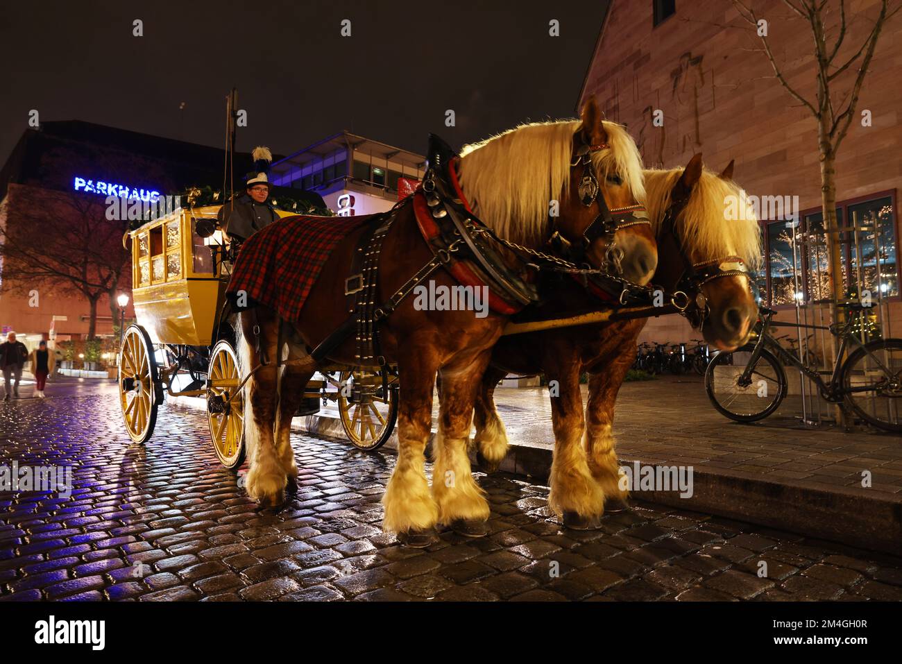 Christkindlesmarkt Nürnberg, Pferd, Kutsche, Nürnberg ...