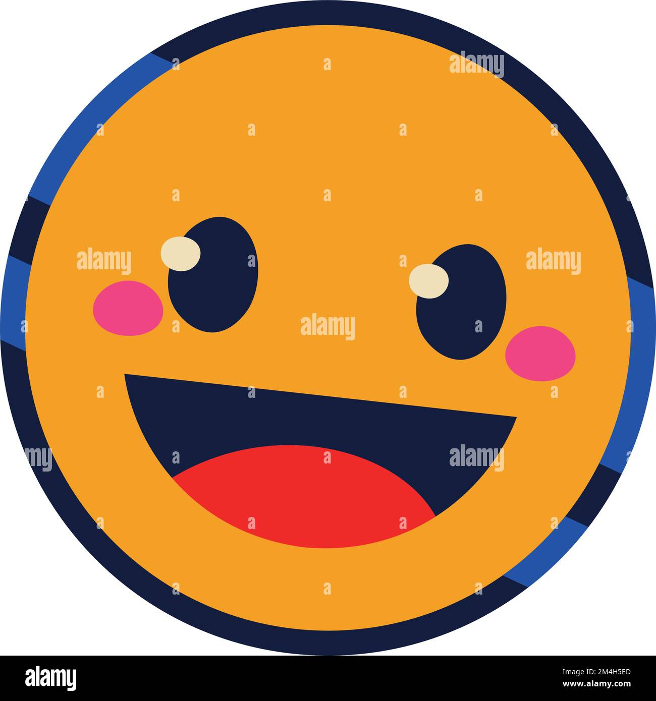 Smiley Emoticon 90s Pop Art Stock-Vektorgrafik - Alamy