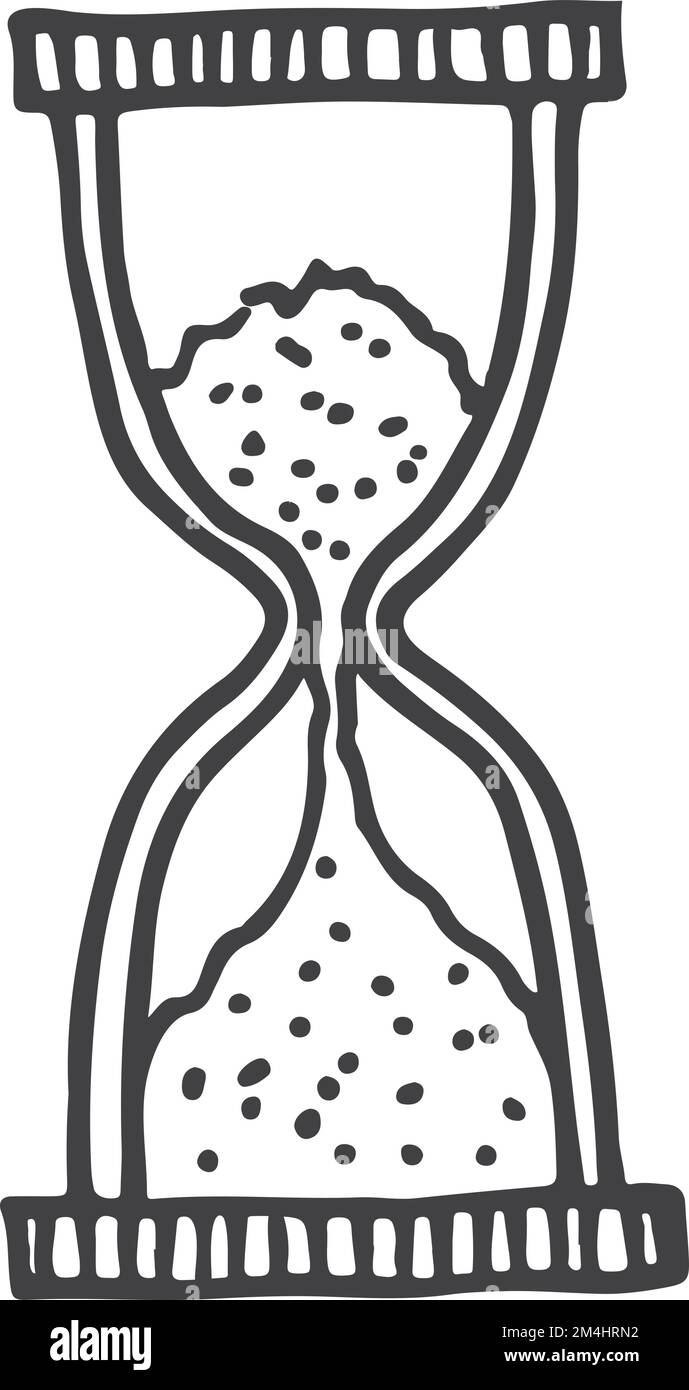 Sanduhren zeichnung Stock-Vektorgrafiken kaufen - Alamy