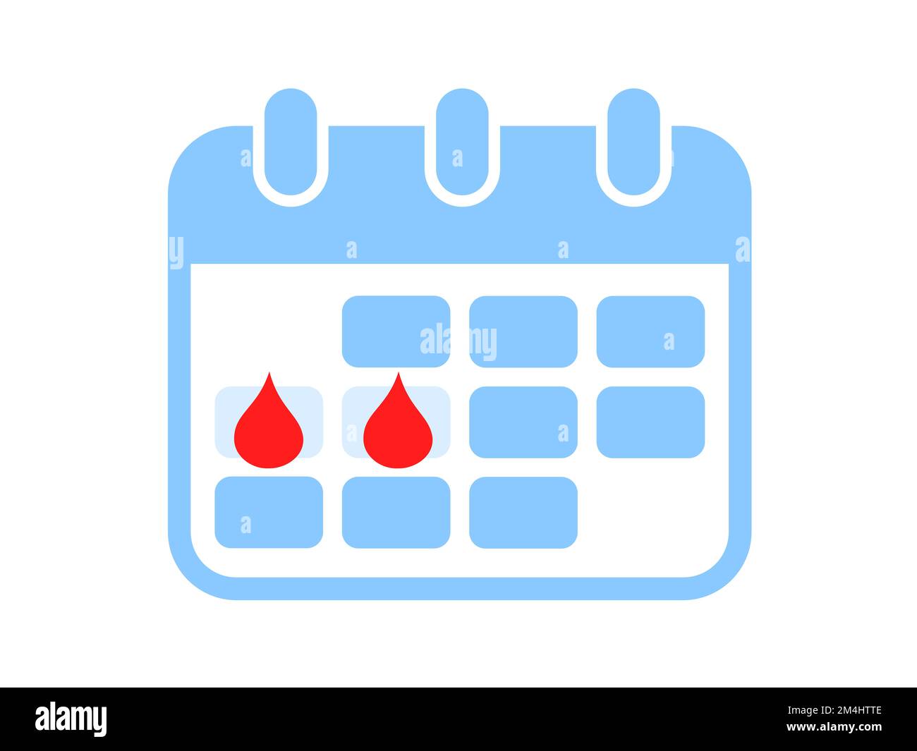 Kalender des Menstruationszyklus und der Periode - Kalender mit ...
