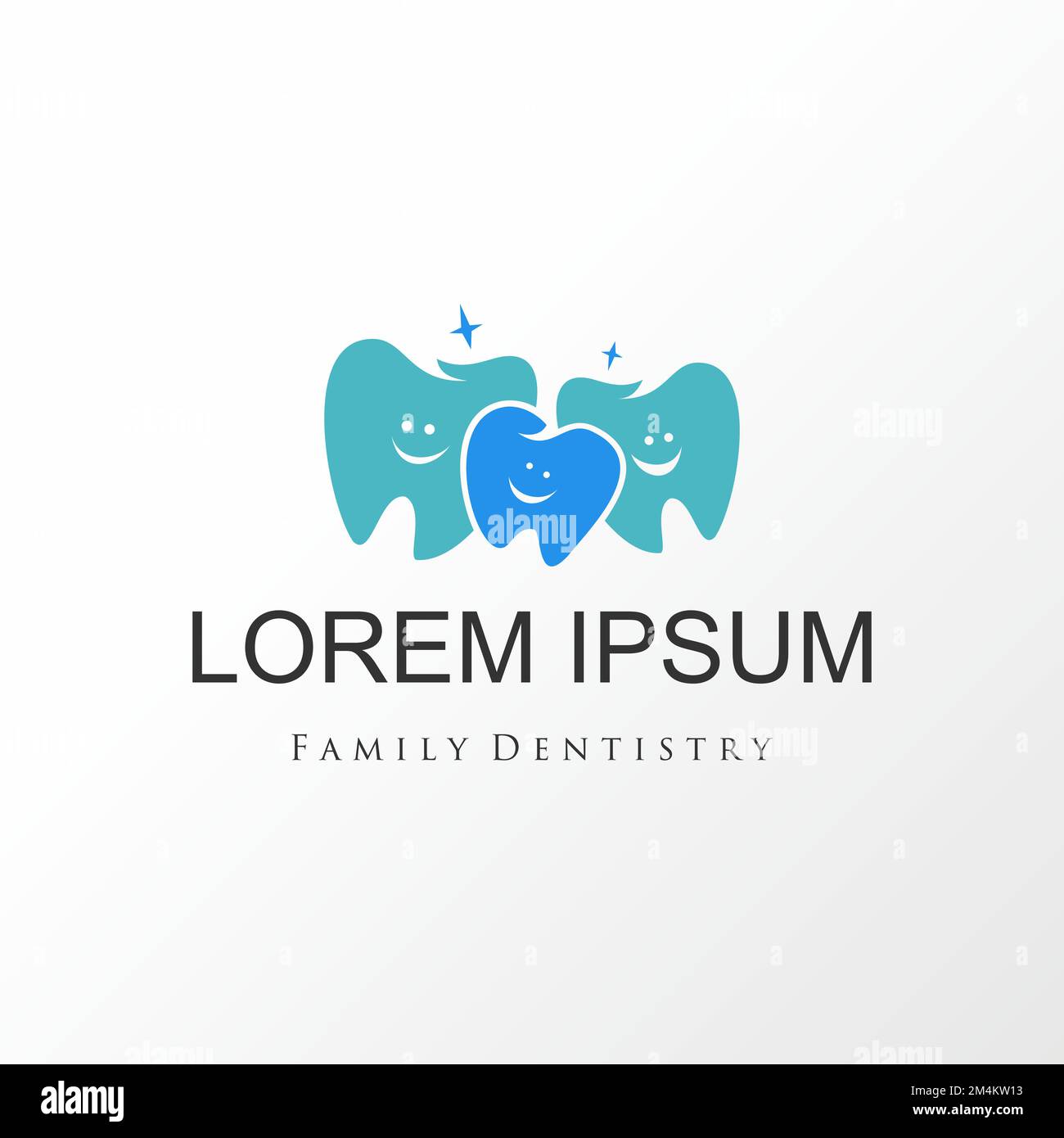 Familie oder 3 Zehen, Zähne, Zahnform Bildgrafik Symbol Logo Design ...