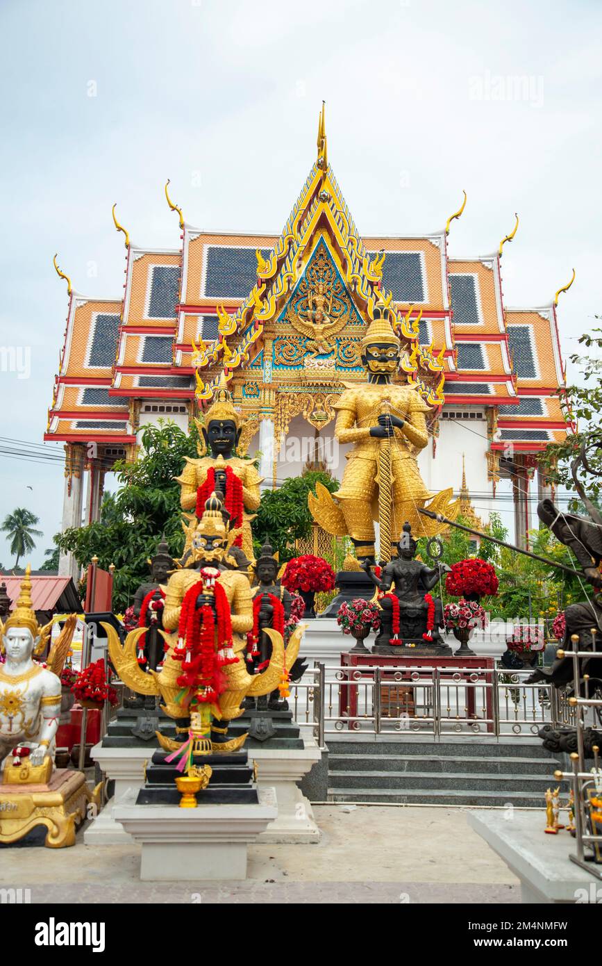 Wat Wat Chulamanee in der Stadt Amphawa in der Provinz Samut Songkhram ...