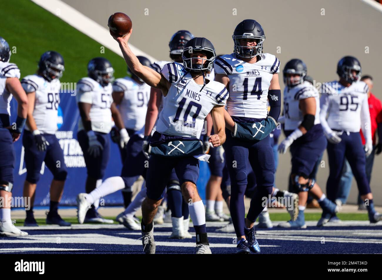 Colorado School of Mines Orediggers John Matocha (10) während der ...