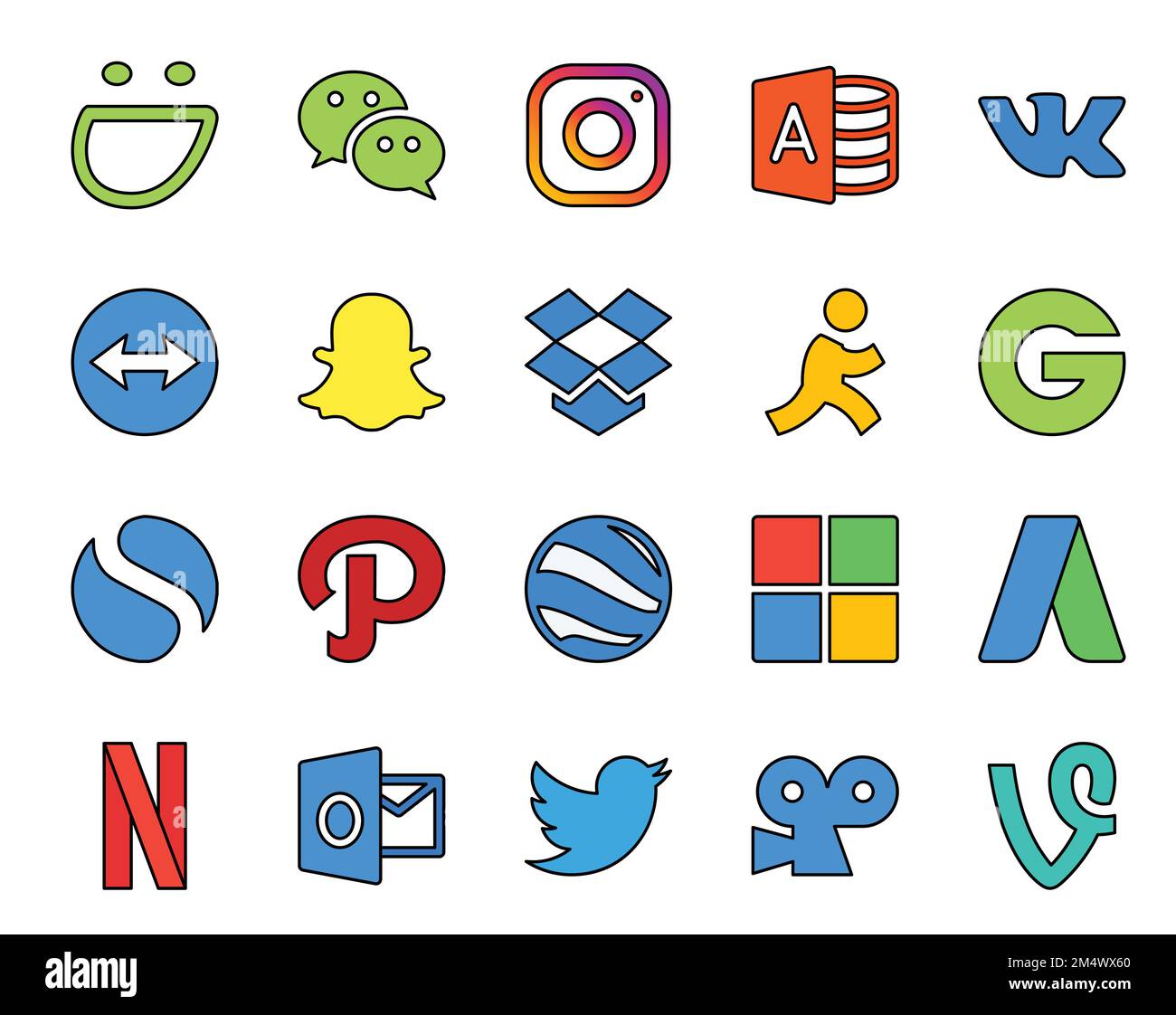 Microsoft outlook logo Stock-Vektorgrafiken kaufen - Alamy