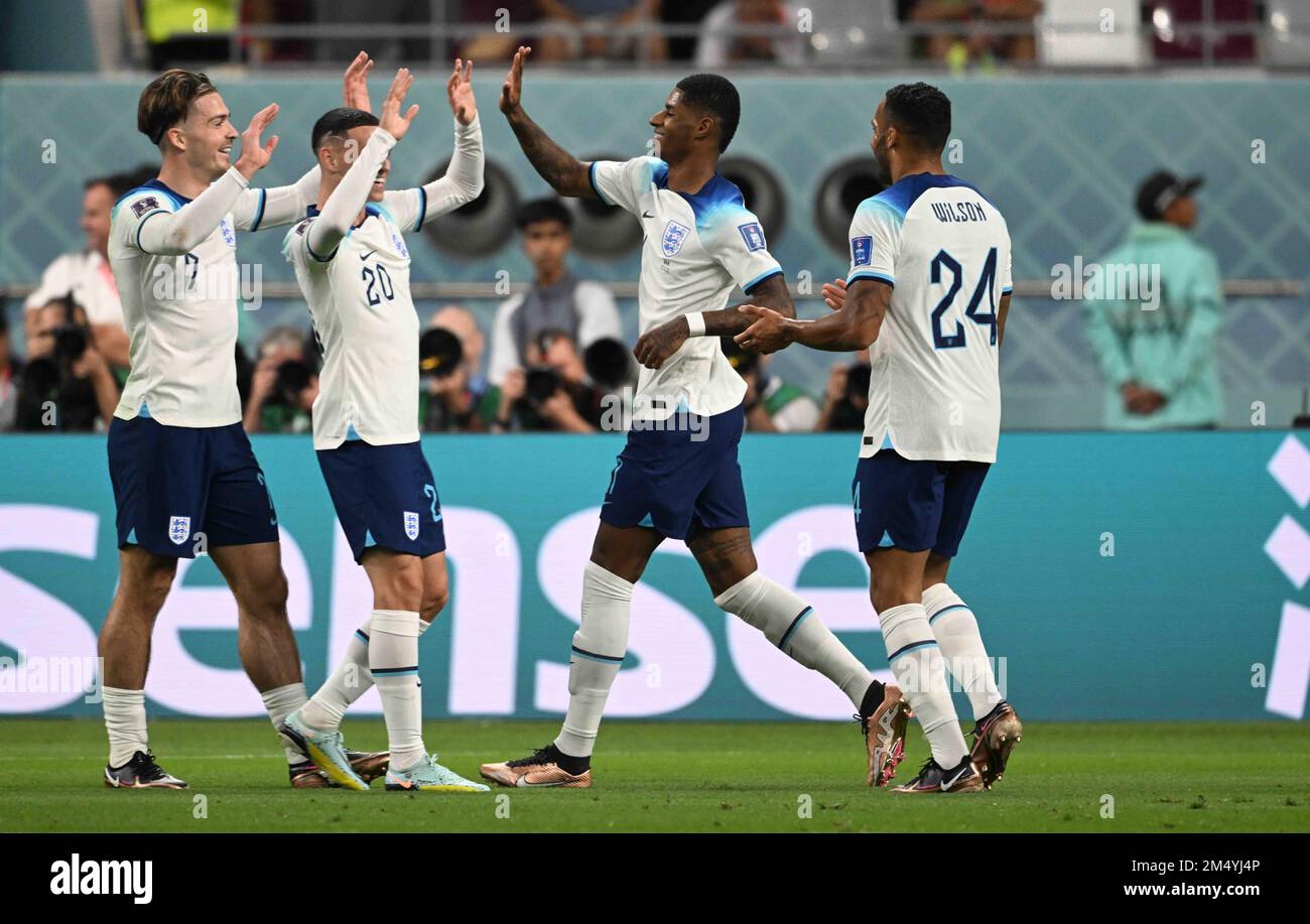 Jack GREALISH, Phil FODEN, Marcus RASHFORD, Callum WILSON in Aktion ...