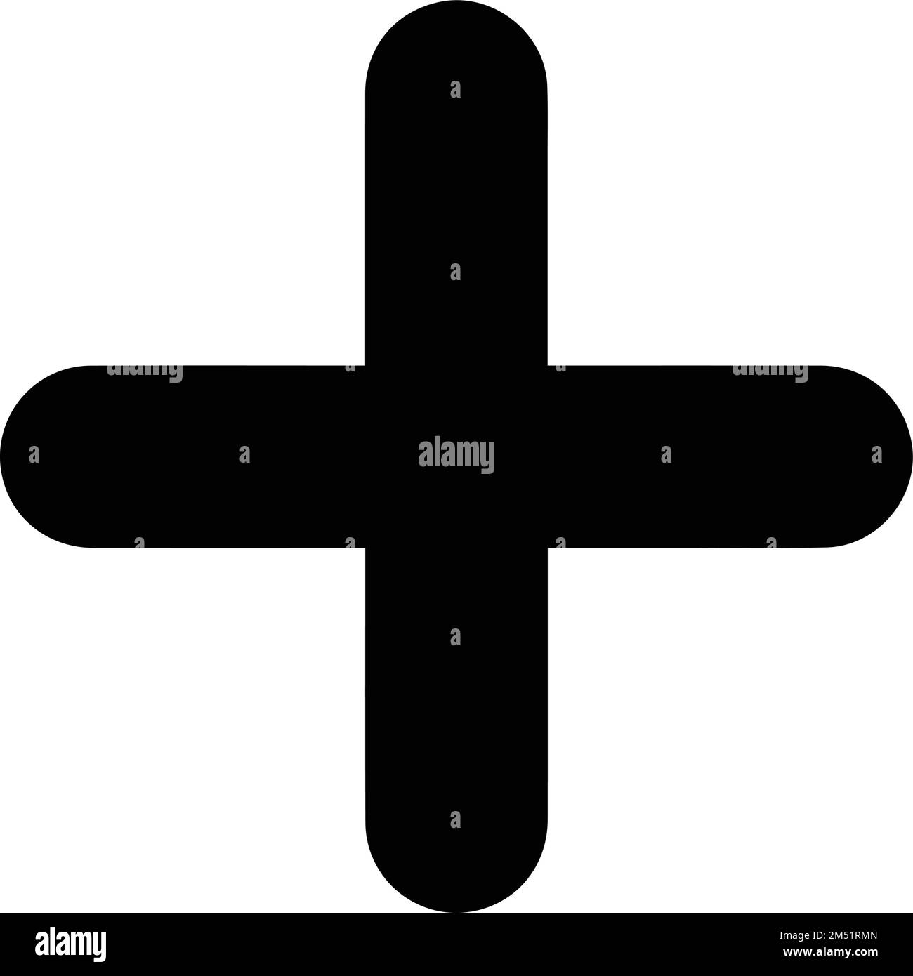 Pluszeichen. Einfaches mathematisches Symbol. Isoliert Stock-Vektorgrafik - Alamy