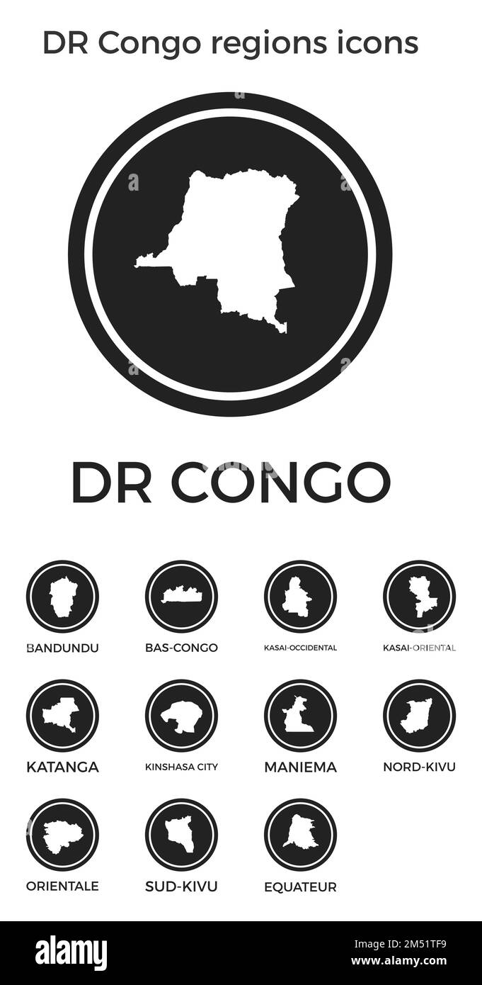 Dr kongo regionen symbole Stock-Vektorgrafiken kaufen - Alamy