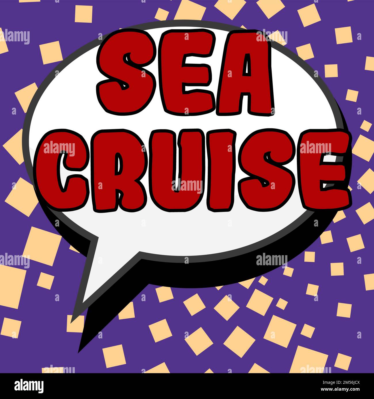 Inspiration mit dem Schild „Sea Cruise“. Geschäftsansatz eine Reise auf ...