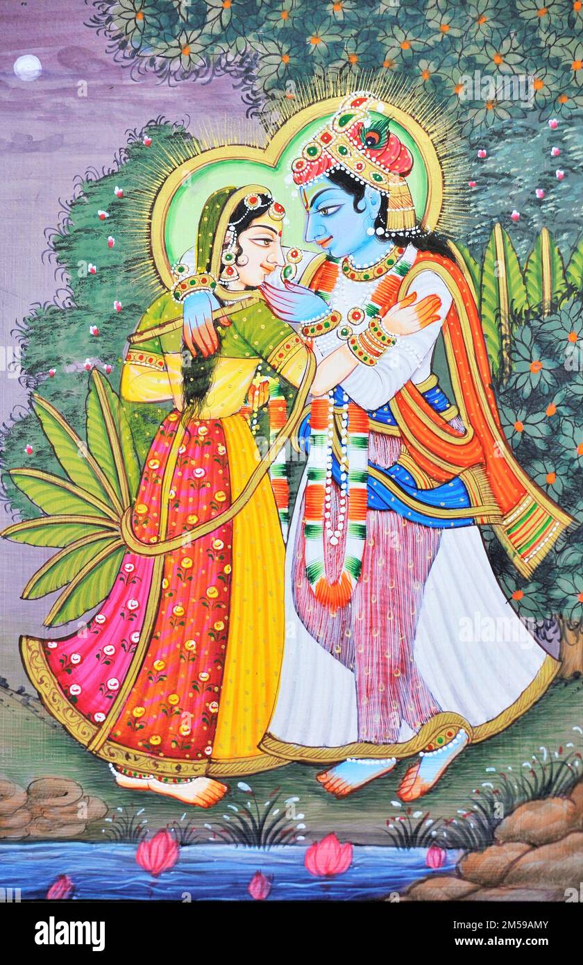 Radha krishna paintings -Fotos und -Bildmaterial in hoher Auflösung – Alamy