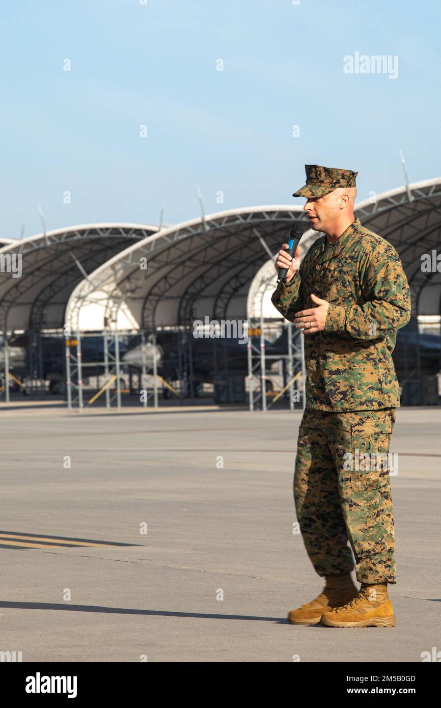 USA Oberstleutnant Christopher E. Brandt, kommandierender Offizier der ...