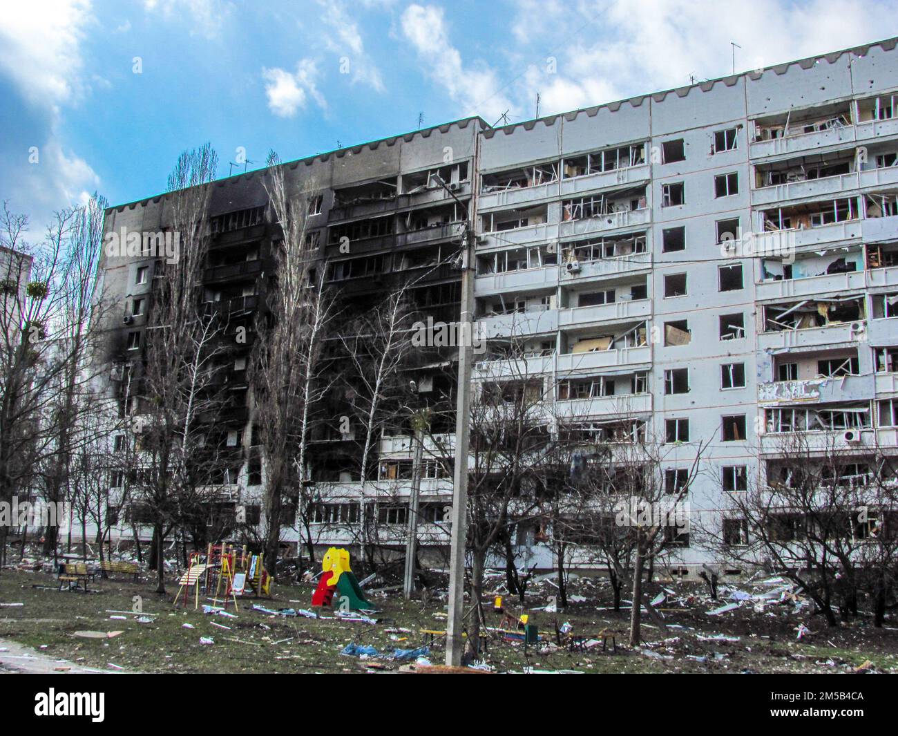 Charkiv, Charkow, Ukraine - 05.07.2022: Russische Invasion Militärkrieg ...