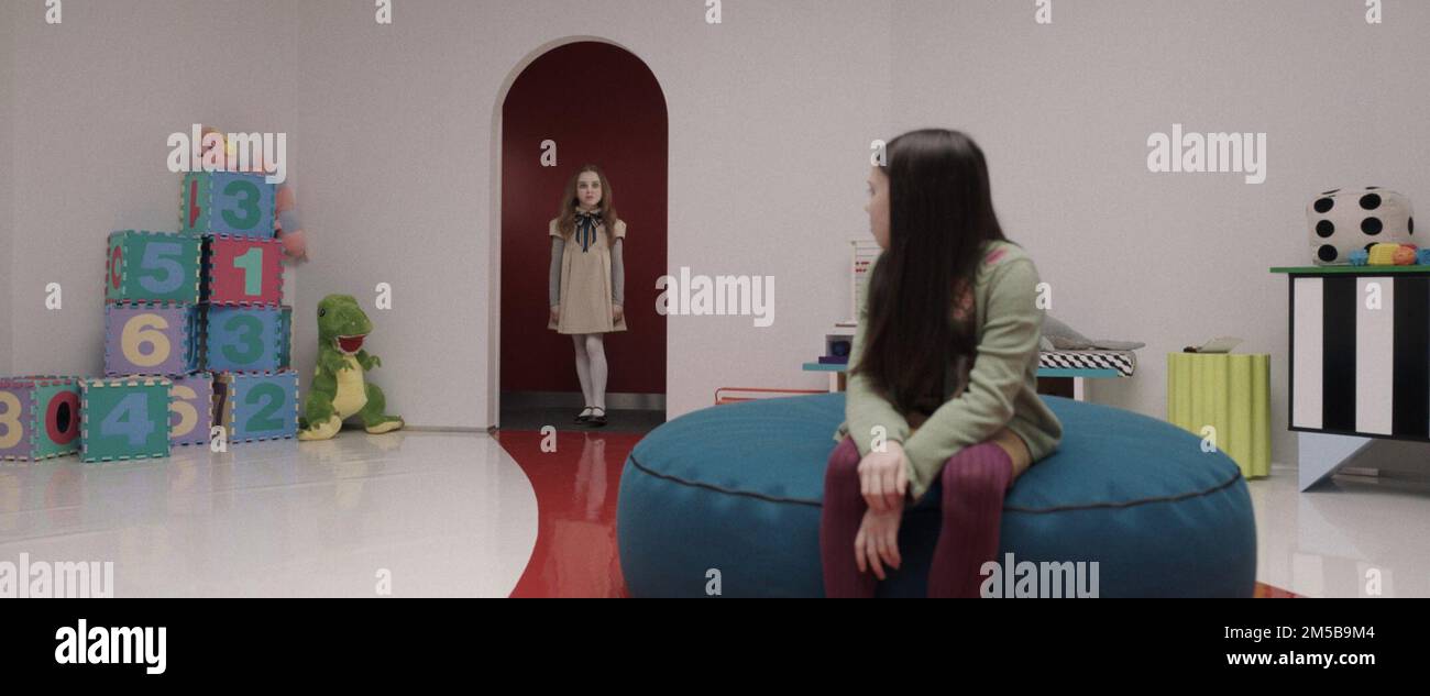 M3GAN (alias MEGAN), von links: Amie Donald AS M3gan (Stimme: Jenna ...