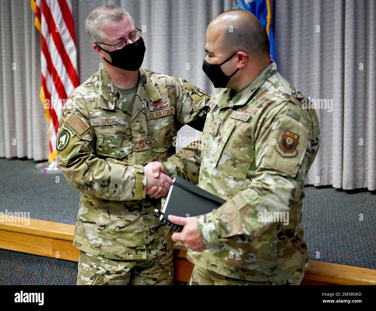 USA Oberst der Luftwaffe, Sergeant Greg Smith, hochrangiger Offizier ...