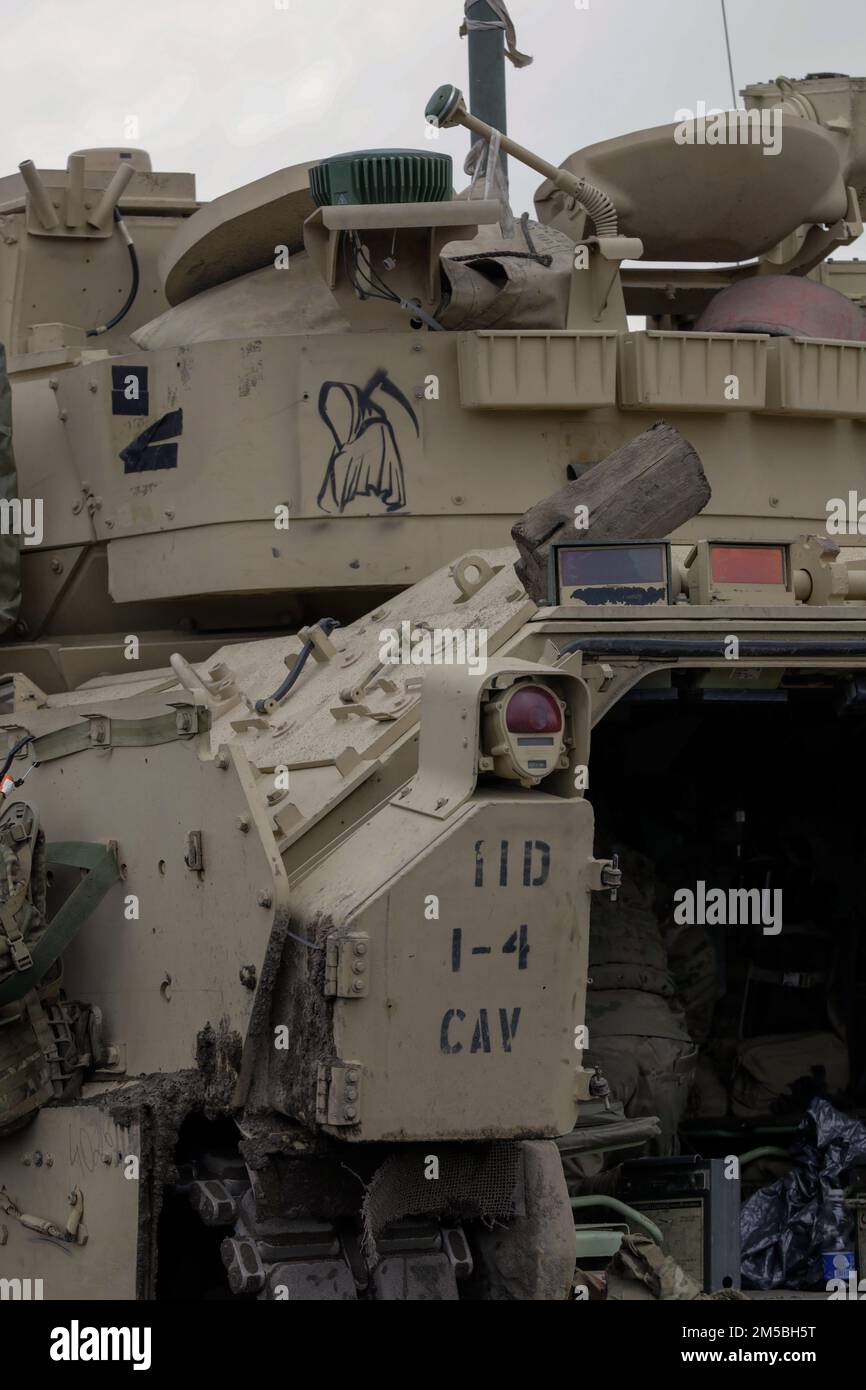 EIN US-AMERIKANISCHER Army m2 Bradley Infanterie-Kampffahrzeug ...