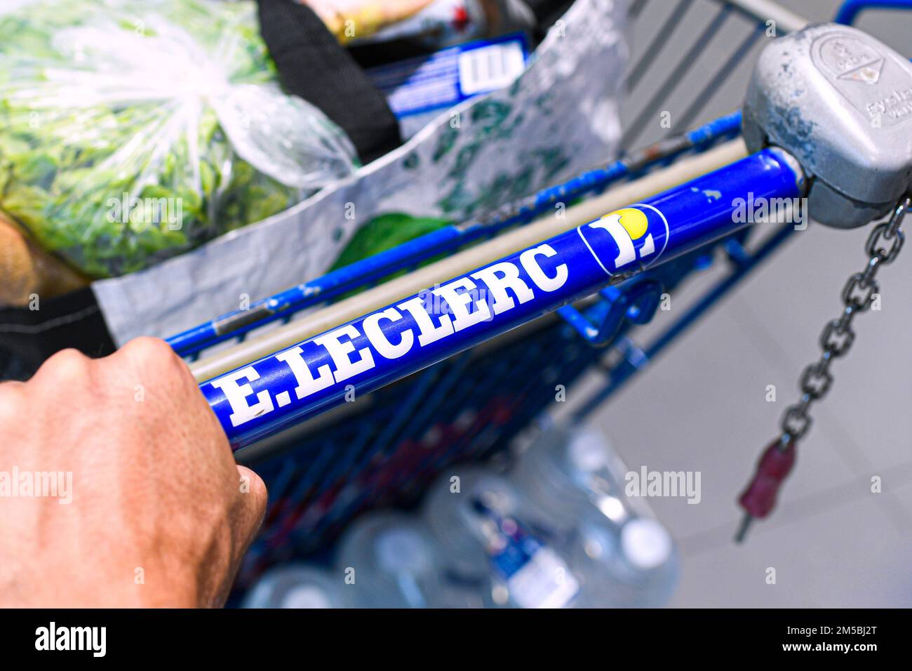 Abbildung eines Einkaufswagens (Trolley) von E.Leclerc (oder Leclerc ...