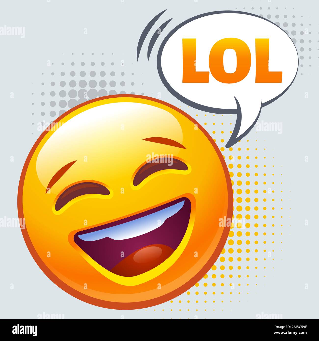 Lachendes emoticon Stock-Vektorgrafiken kaufen - Alamy