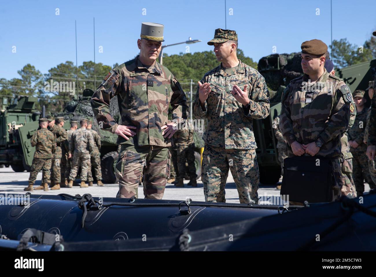 USA Major Justin Lenio, Kommandeur des Marine Corps, 2D ...