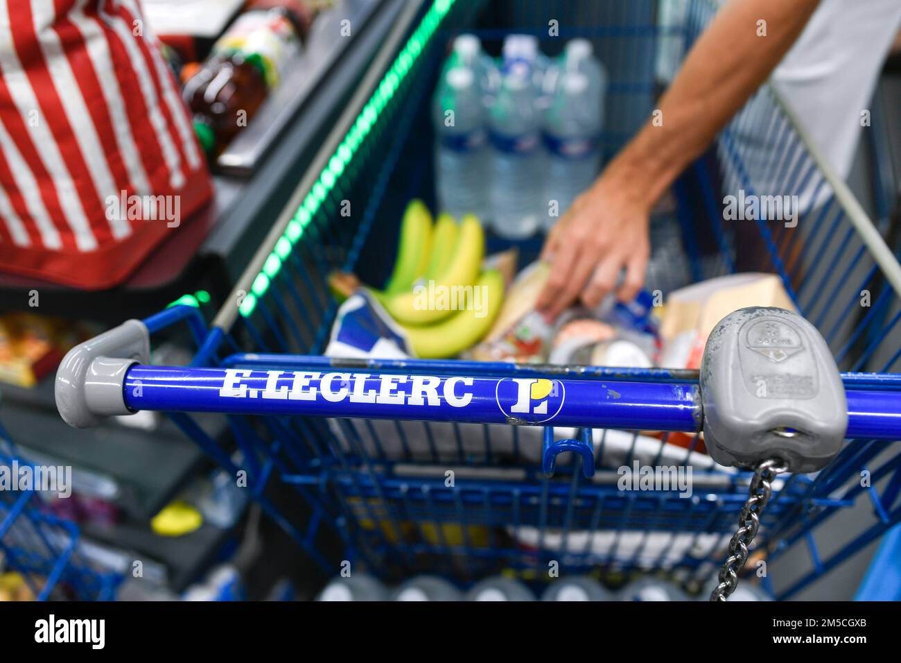 Abbildung eines Einkaufswagens (Trolley) von E.Leclerc (oder Leclerc ...