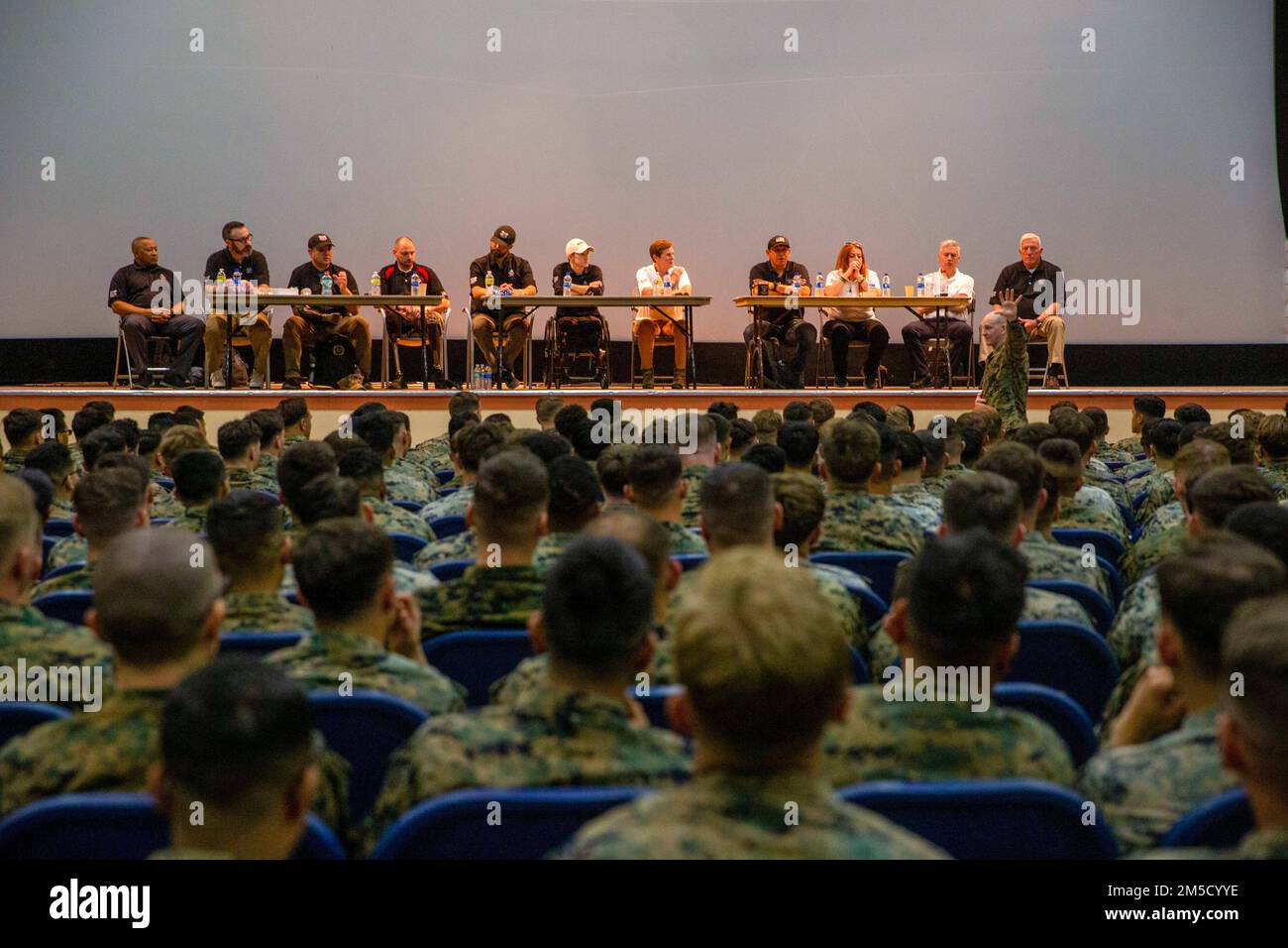 USA Marinekorps Sergeant Major Troy E. Black, der 19. Sergeant Major ...