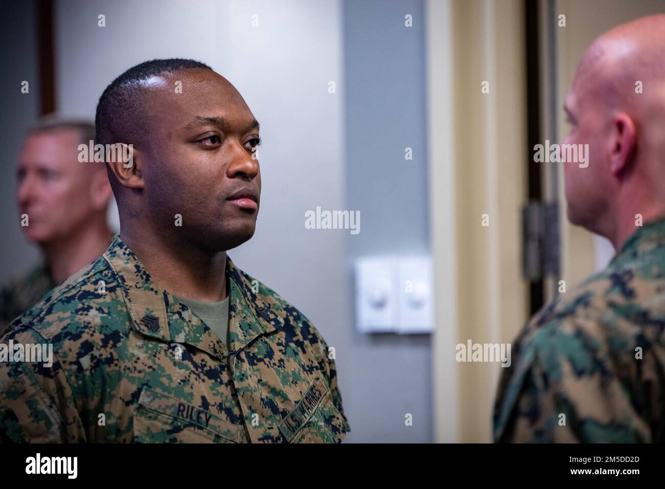 Generalleutnant David G. Bellon, Right, Commander of Marine Forces ...