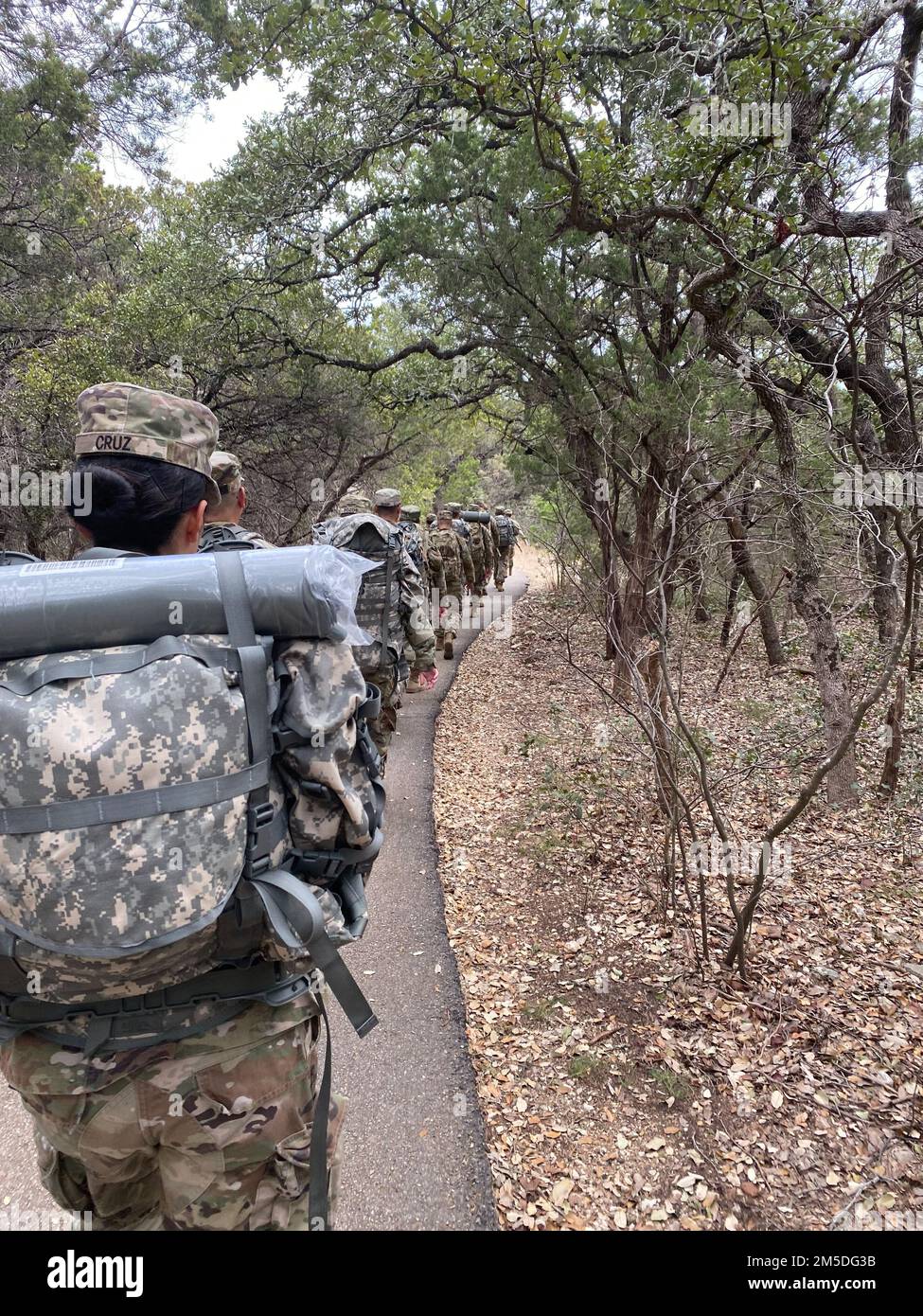 USA Soldaten der Army Reserve vom 273. ICW, nehmen an einem rackmarsch ...