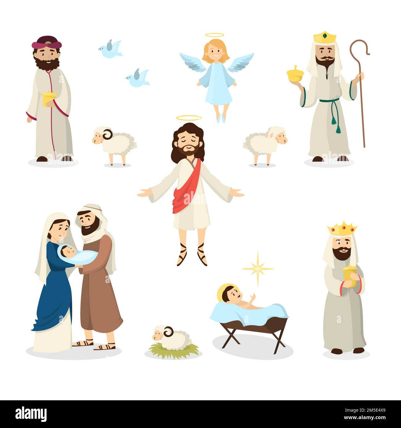 Baby jesus mary joseph karikatur Stock-Vektorgrafiken kaufen - Seite 2 - Alamy