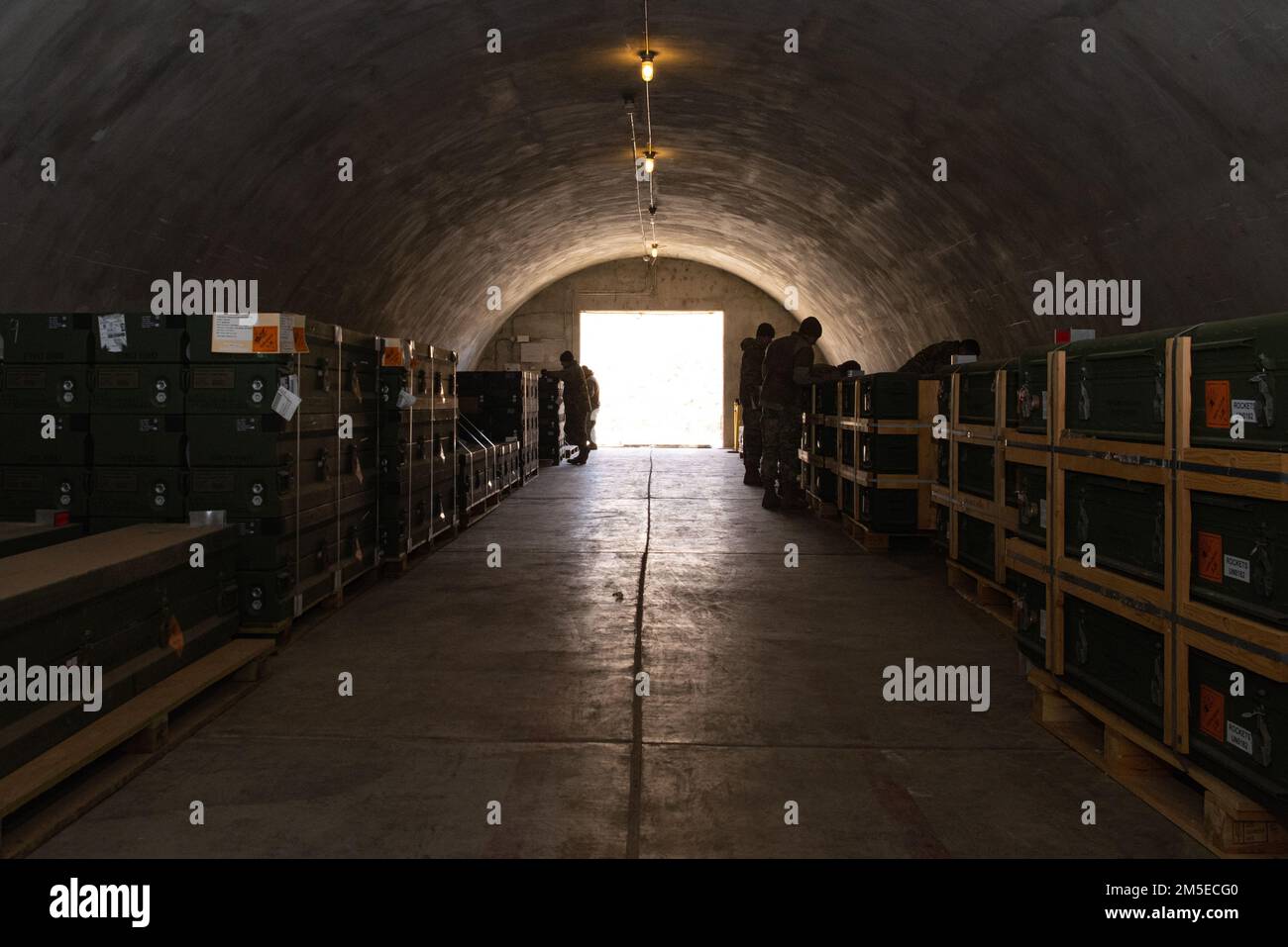 USA Airmen des 27. Sondereinsatzstaffels führen am Luftwaffenstützpunkt ...