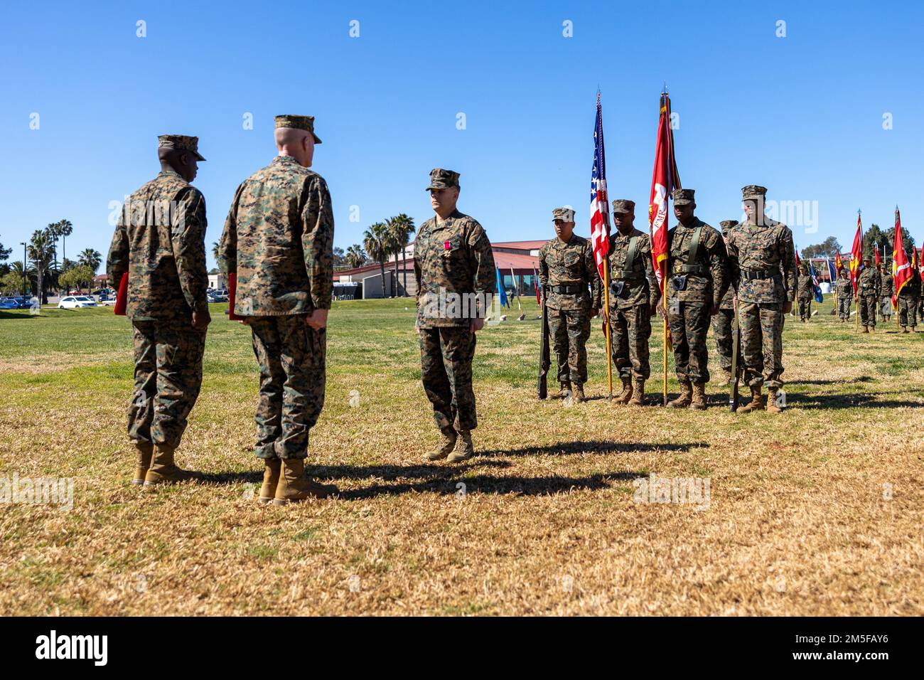 USA Marinekorps Sergeant Major David White, abgehender Sergeant Major ...