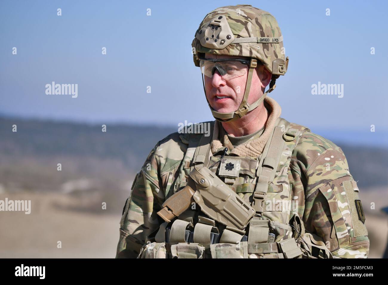 USA Army LT. Colonel David Henderson, Befehlshaber des 1. Bataillons, 6 ...