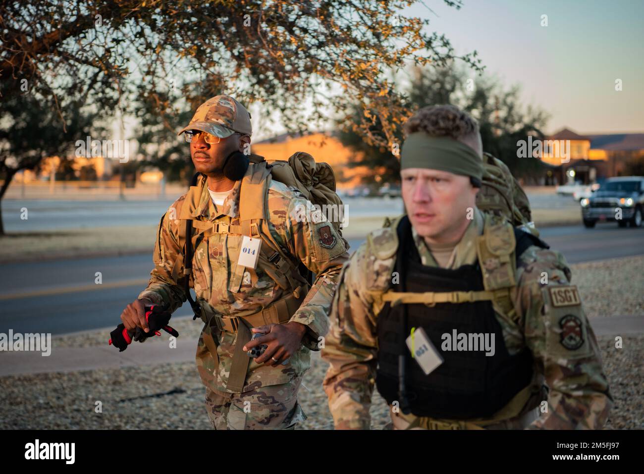 Master Sgt. Daniel Jones, 7. Bauingenieur-Geschwader, erster Sergeant ...