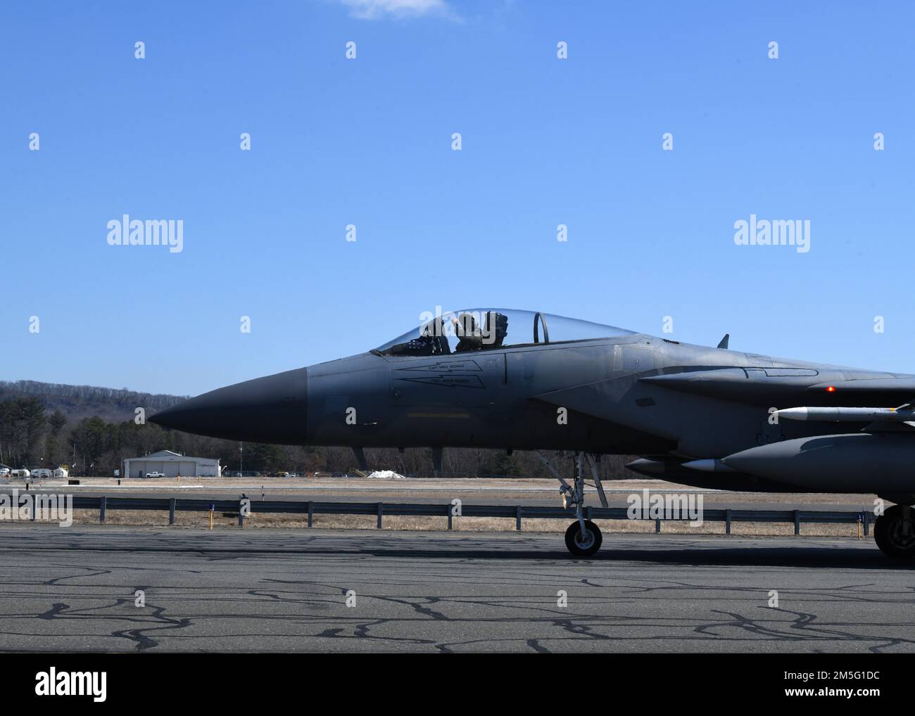 US Air Force F-15Cs vom 104. Fighter Wing der Massachusetts Air ...