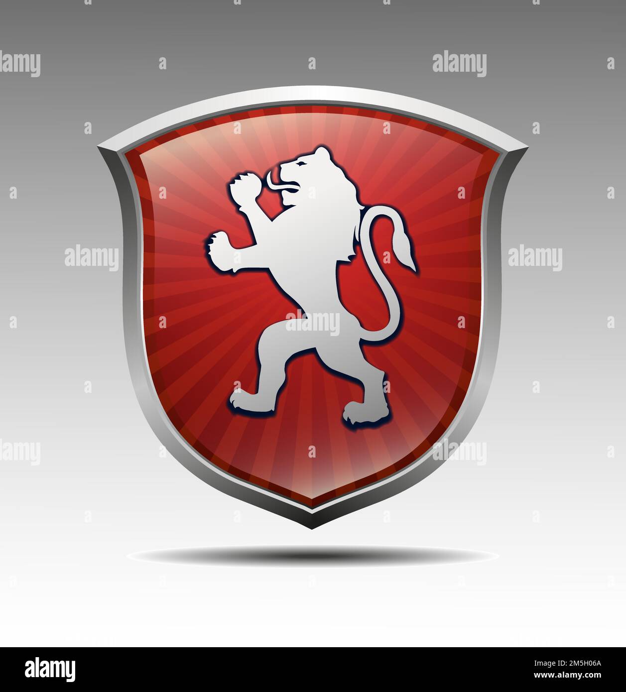 Wappen löwe Stock-Vektorgrafiken kaufen - Alamy